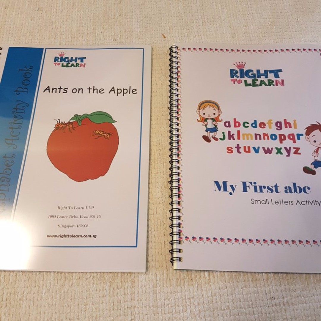 ANTS ON THE APPLE WRITING ACTIVITY BOOK 1 & 2, Hobbies & Toys, Books ...