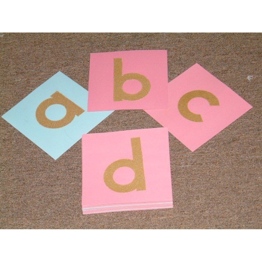 Teachers Approved Montessori SANDPAPER ALPHABET - LOWERCASE LETTERS ...