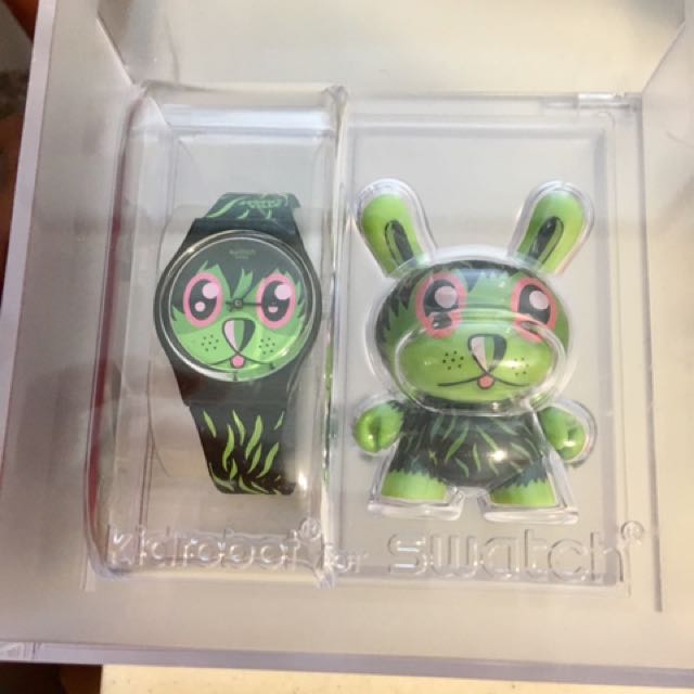 Swatch Kidrobot Watch Limited Edition, Babies & Kids, Babies & Kids ...