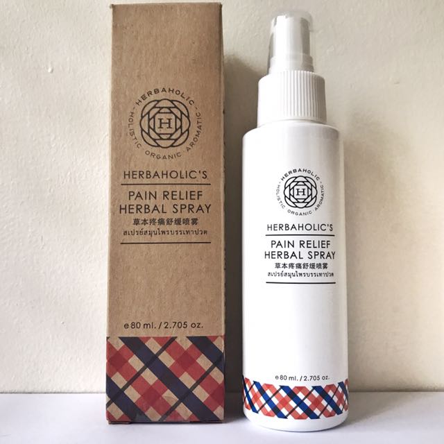 Herbaholic's Pain Relief Herbal Spray, Beauty & Personal Care, Bath & Body, Body Care on Carousell