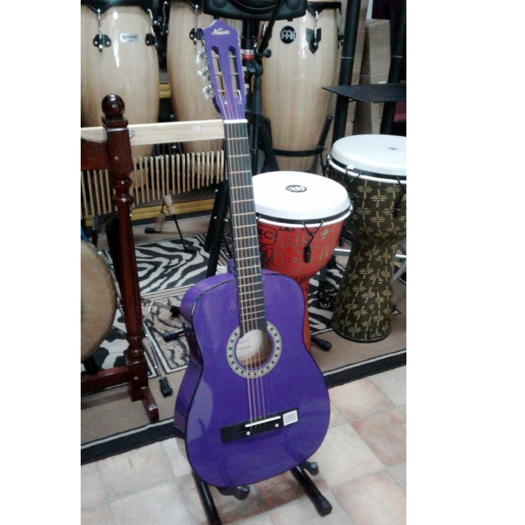Kapok Acoustic Guitar ( Purple ), Hobbies & Toys, Music & Media ...