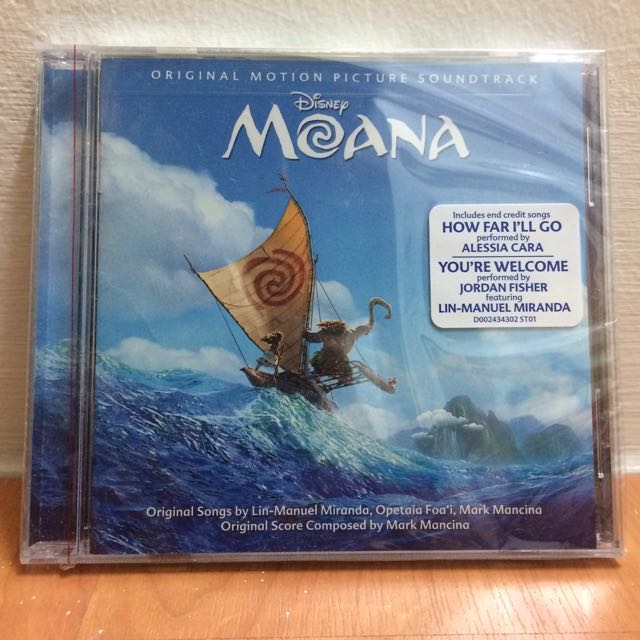 Moana Disney Soundtrack OST Album CD Music, Hobbies & Toys, Music ...
