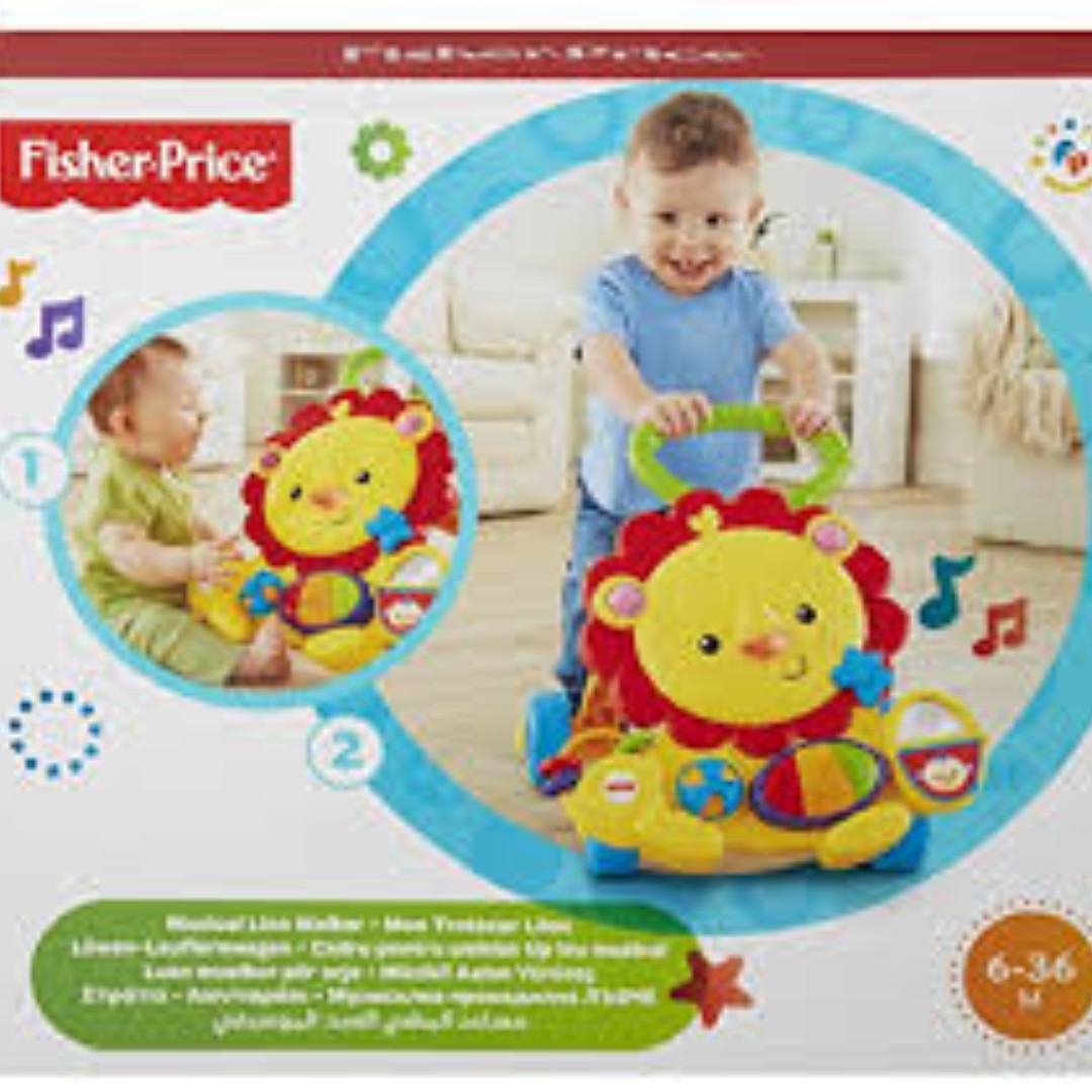 Brand New Fisher Price Musical Lion Walker, Babies & Kids, Infant ...