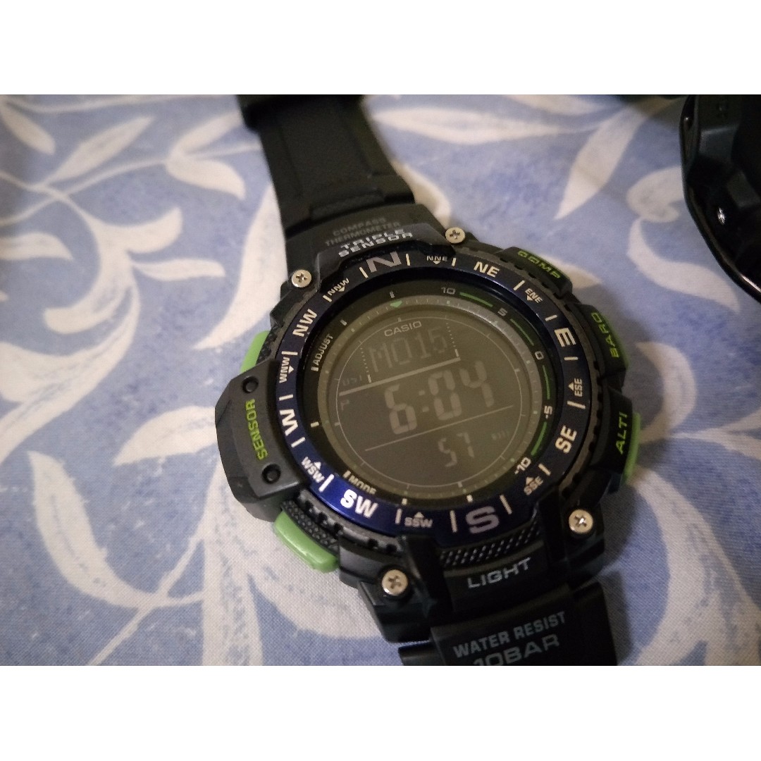 Casio Outgear SGW 1000-2B Triple Sensor, Men's Fashion, Watches ...