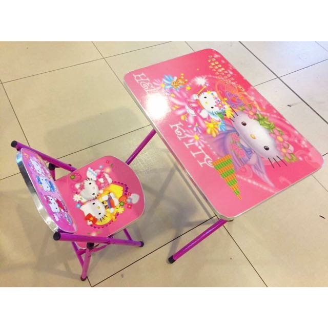 Hellokitty Table & Chair, Babies & Kids, Baby Nursery & Kids Furniture ...