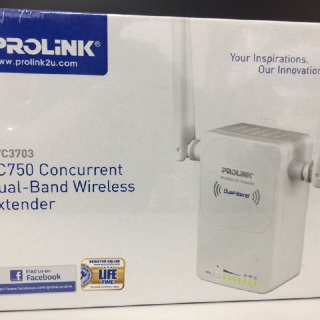 Prolink Wireless Extender AC750 Concurrent- PWC3703***Lowest price at ...