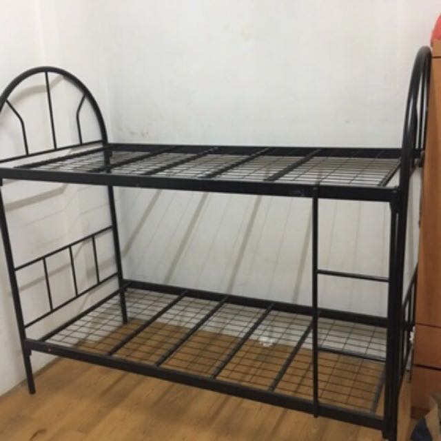 Double Deck Metal Bed Frames, Furniture & Home Living, Furniture, Bed ...