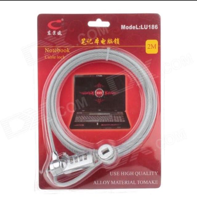 DSJ LU186 Security 3-Digit Combination Lock For Laptop Notebook ...