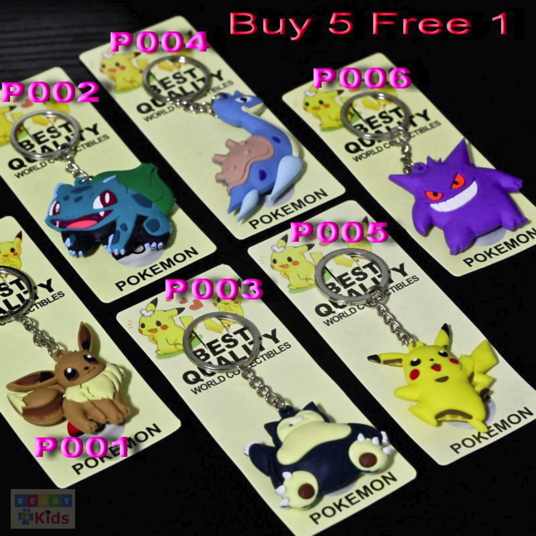 In-stock 3D Pokemon Go Characters Keychain!, Babies & Kids, Going Out ...