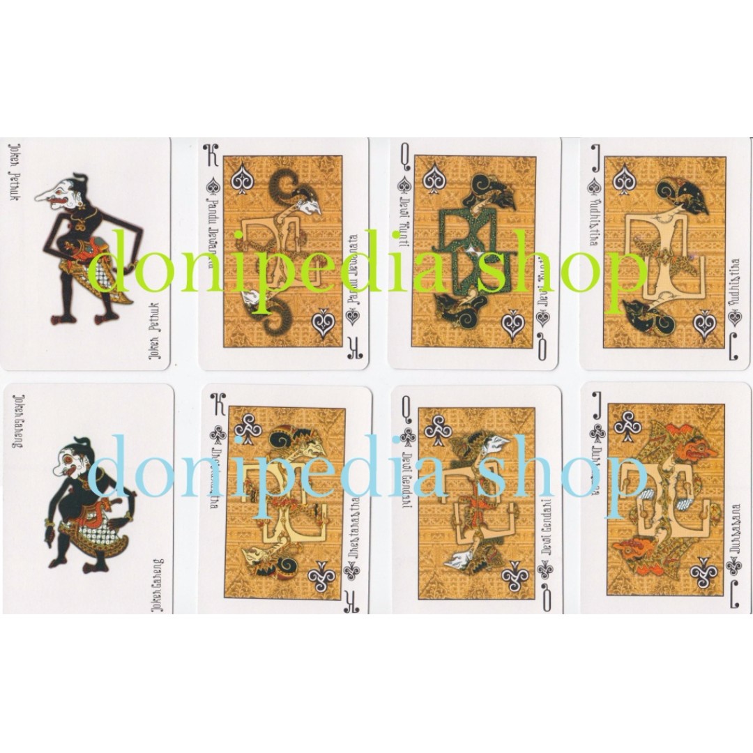 Kartu Remi Joker WAYANG Jawa ~ Playing Card Cards Cinderamata Mainan ...
