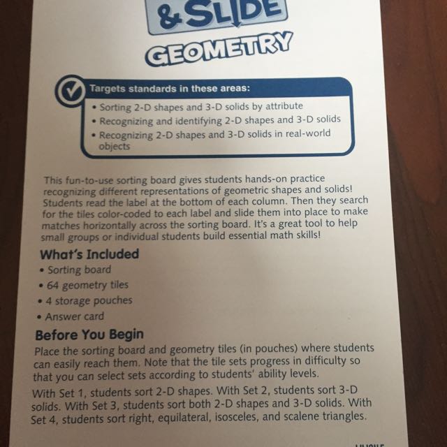 Lakeshore Sort And Glide Geometry Centre, Hobbies & Toys, Toys & Games ...