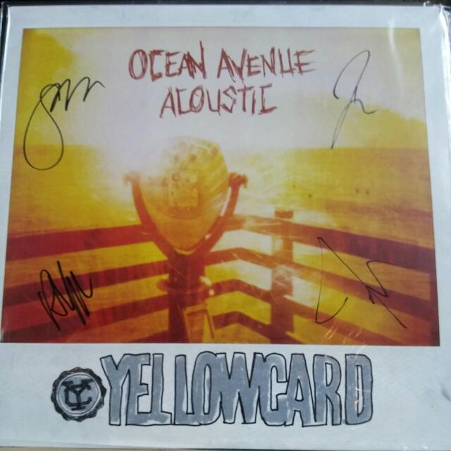 Yellowcard - Ocean Avenue Acoustic Vinyl Fully Signed Autographed ...
