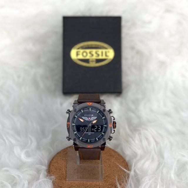 FOSSIL MEN DUAL TIMES LIMITED EDITION WATCH, Men's Fashion, Watches ...