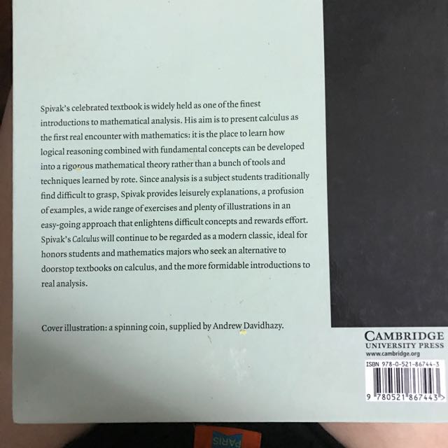 Michael Spivak Calculus 3rd Edition (Hard Cover), Hobbies & Toys, Books ...