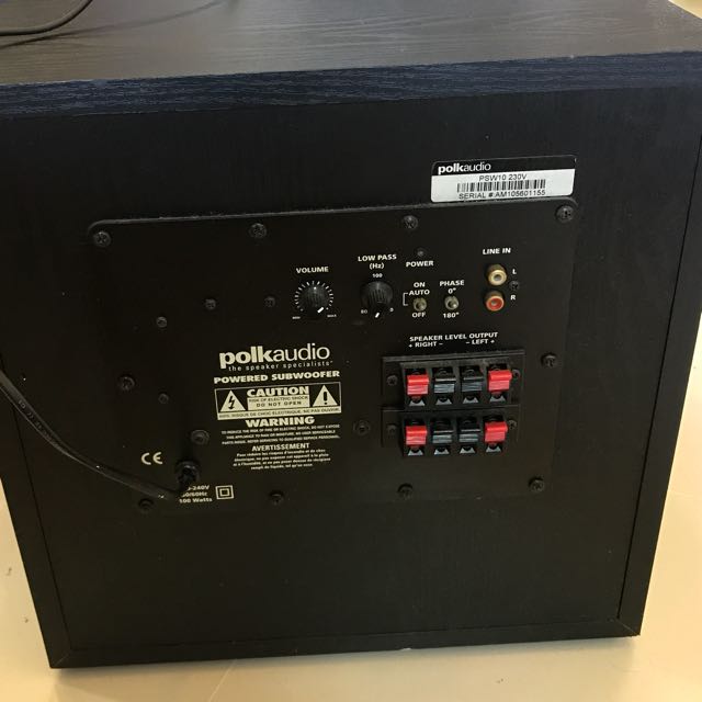 Polkaudio PSW10 Powered Subwoofer, Audio, Soundbars, Speakers ...