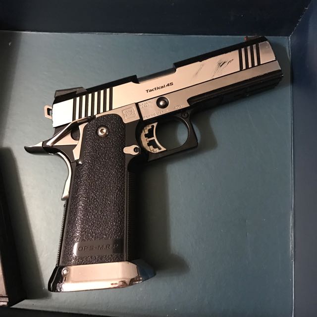 Tokyo Marui OPS Hi-Capa 4.3 Dual Stainless Custom GBB Pistol, 寵物用品, 寵物家品及其他 - Carousell