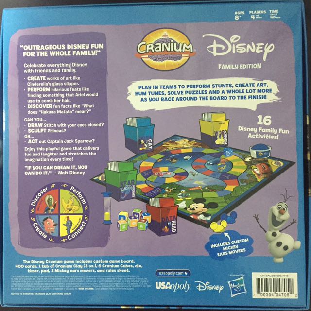 Cranium Disney, Toys & Games, Board Games & Cards on Carousell