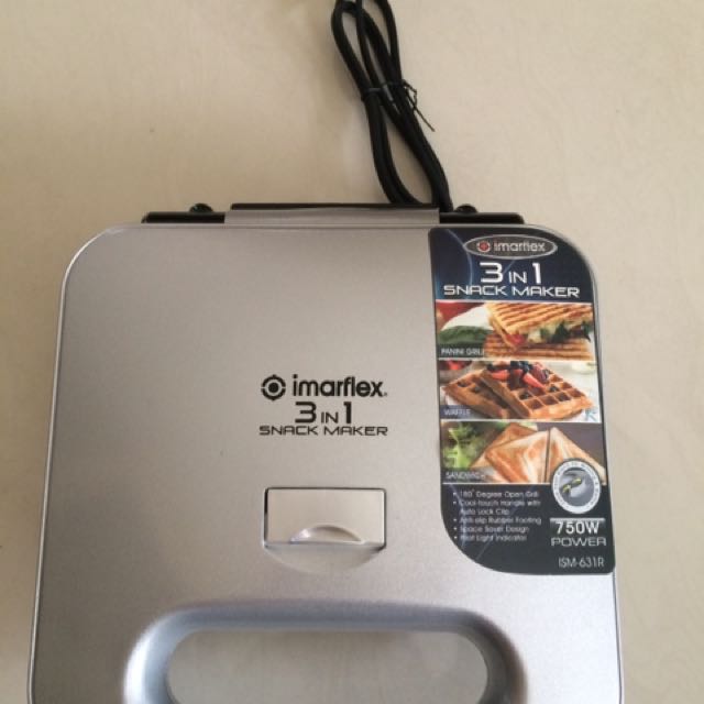Imarflex 3 in 1 Snack Maker, TV & Home Appliances, Kitchen Appliances, Breadmakers on Carousell