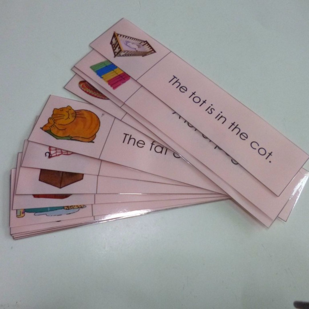 MONTESSORI PINK SCHEME - PHONICS - COMPLETE READING KIT-1, Hobbies ...