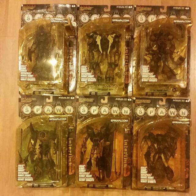 Spawn Interlink Series 18 Complete 6 Figures To Form Giant 18" Robot ...