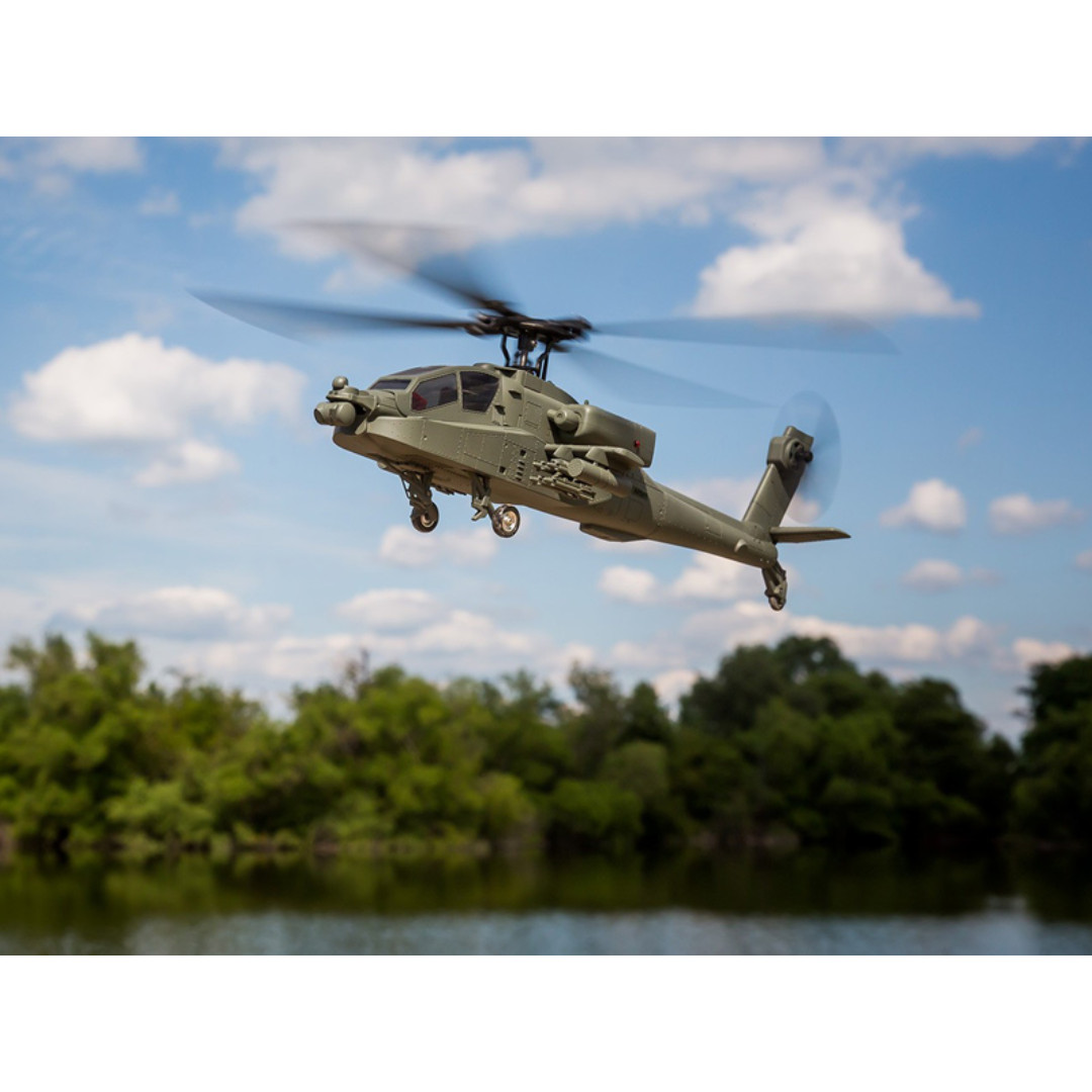 Blade Micro AH-64 Apache Intermediate Collective-Pitch Helicopter RTF ...