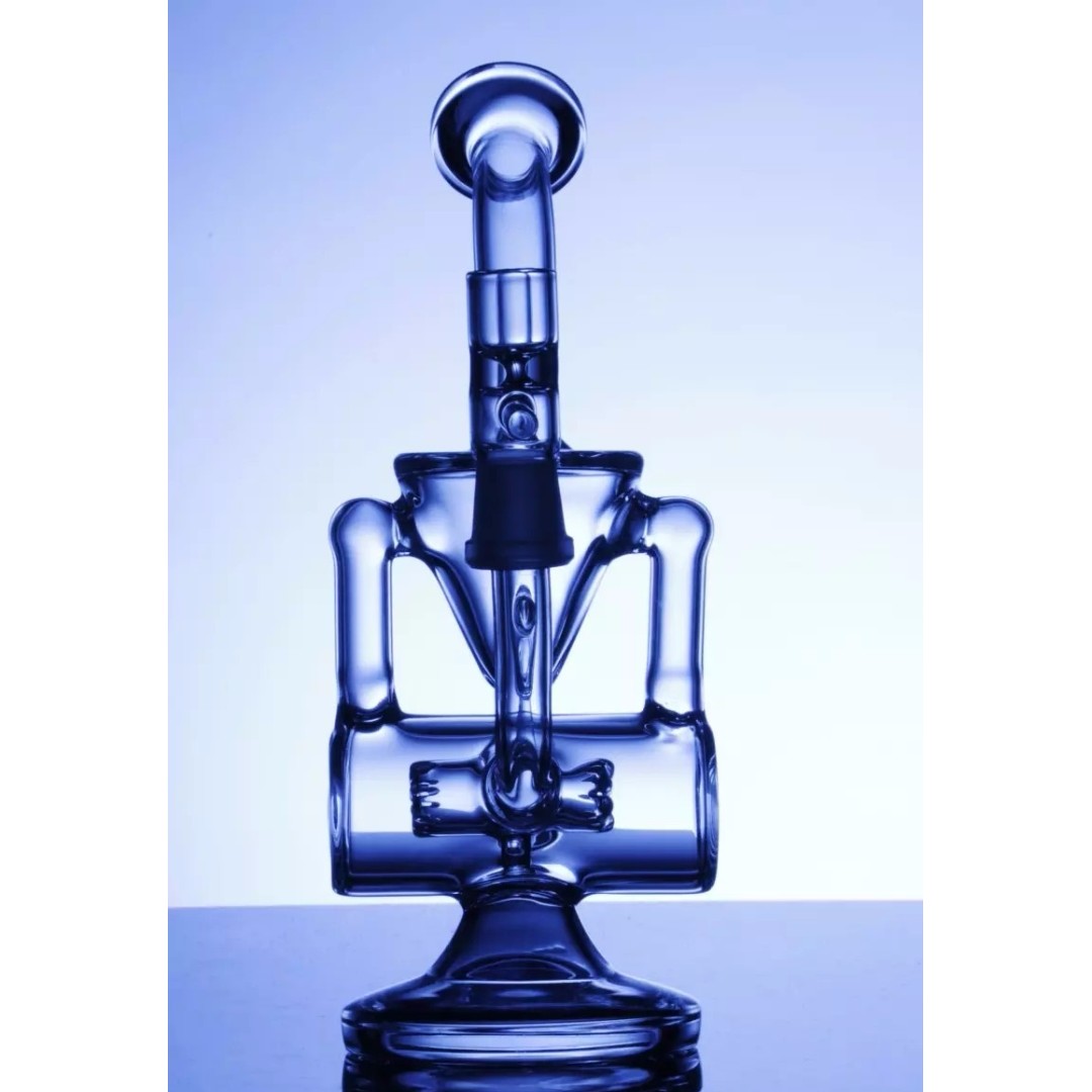 double recycler bong scientific phonix glass bong klein vapor recycler ...