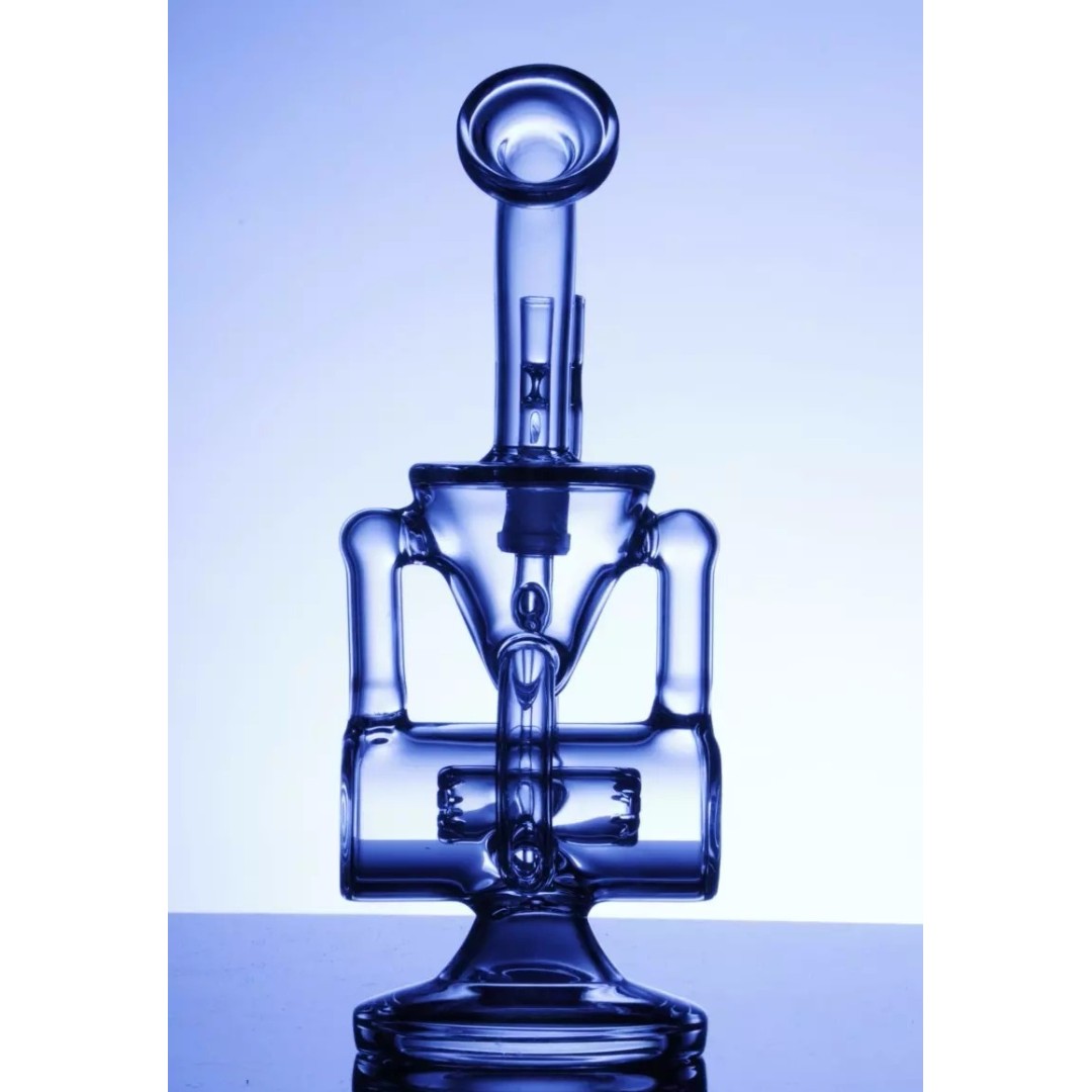 double recycler bong scientific phonix glass bong klein vapor recycler ...