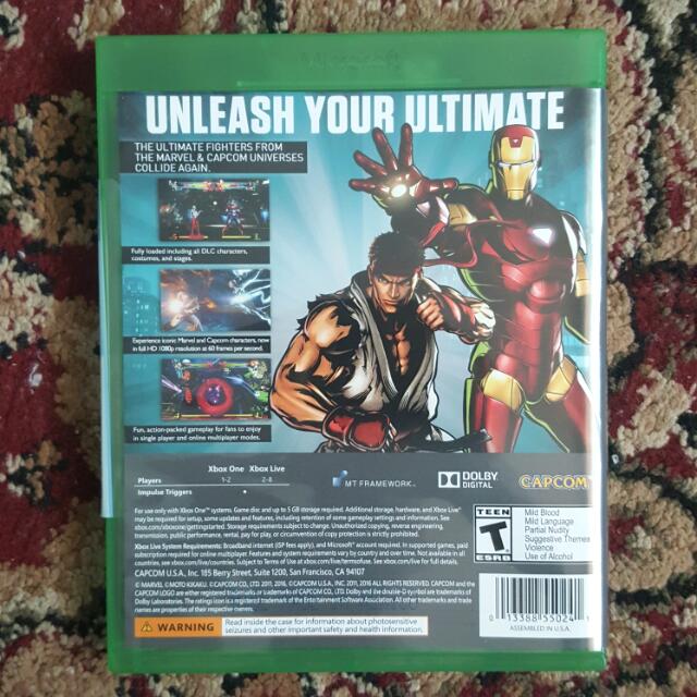 Ultimate Marvel vs Capcom 3 Xbox One, Video Gaming, Video Games, Xbox ...