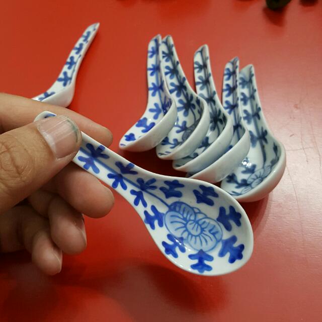 Vintage Mini Porcelain Spoons X 7, Hobbies & Toys, Memorabilia ...