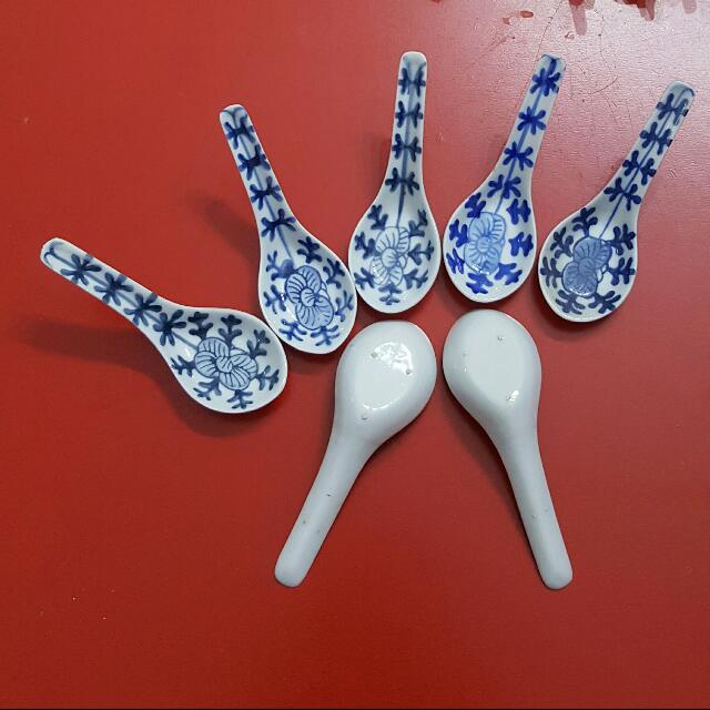Vintage Mini Porcelain Spoons X 7, Hobbies & Toys, Memorabilia ...