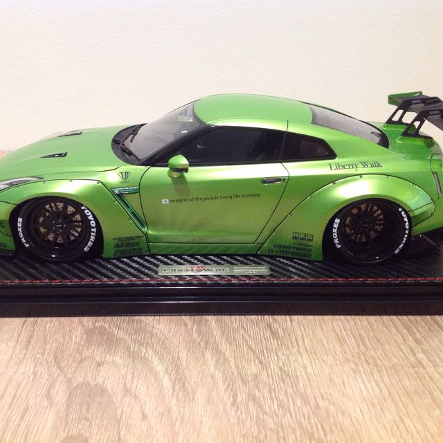 1/18 Ignition Liberty Walk LB R35 GTR GT Wing Green, Everything Else on ...