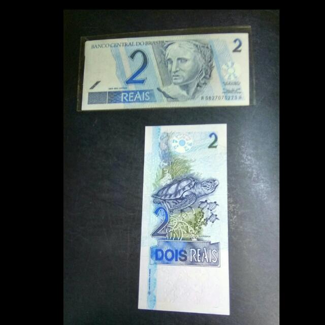 Brazil 2 Reais ND 2001, Hobbies & Toys, Memorabilia & Collectibles, Currency on Carousell
