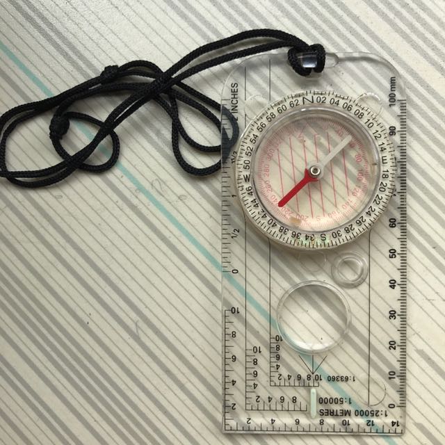 Compass Ruler For Maps And Grids, Everything Else on Carousell