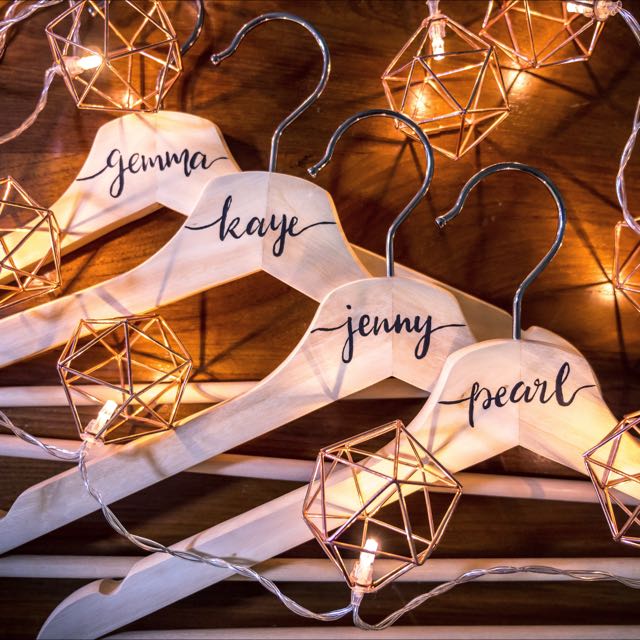 Customised Calligraphy Wedding Hangers, Hobbies & Toys, Stationery ...