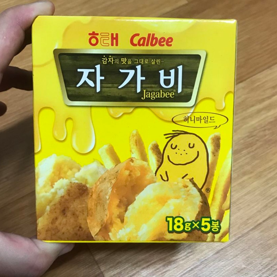 Honey Flavour Jagabee Calbee Korea, Food & Drinks, Packaged & Instant Food on Carousell