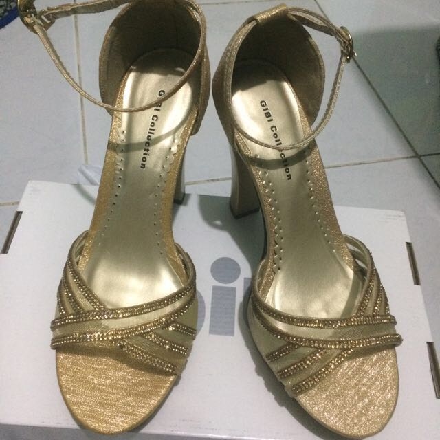 Gibi Gold Platform Heels Pumps, Women's Fashion, Footwear, Heels on ...