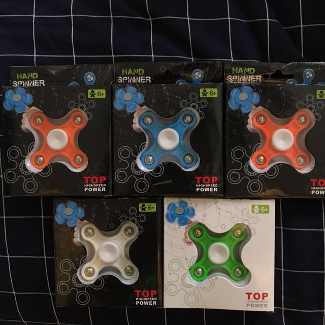 Hand Spinner (4 Blades), Hobbies & Toys, Toys & Games on Carousell