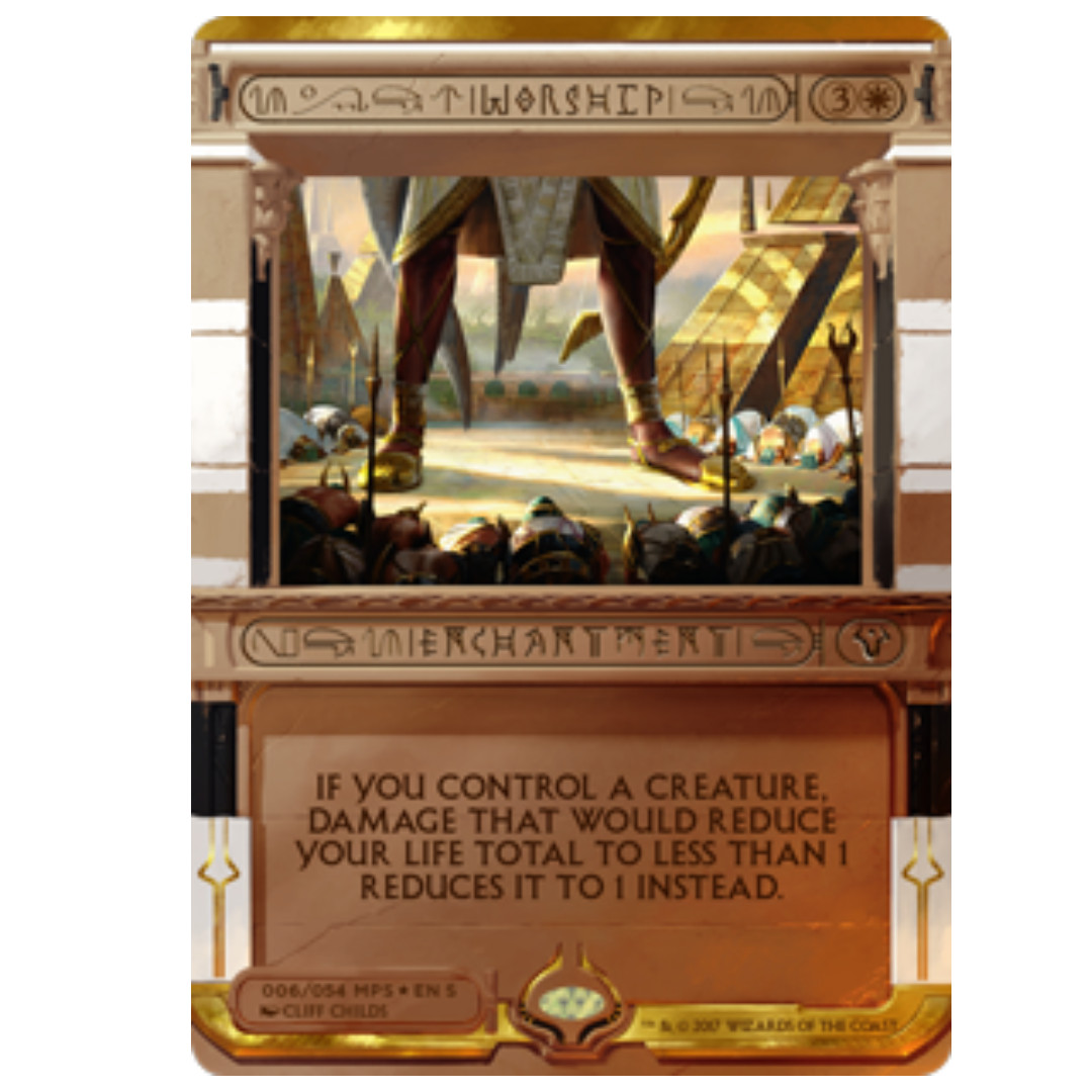 MTG INVOCATION - WORSHIP, Hobbies & Toys, Toys & Games on Carousell