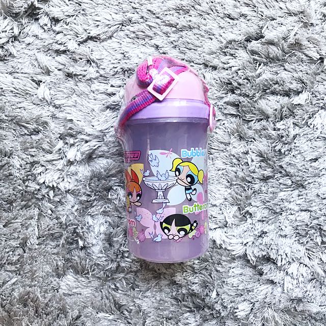Powerpuff Girls Water Bottle With Name Tag (Design 3), Babies & Kids ...