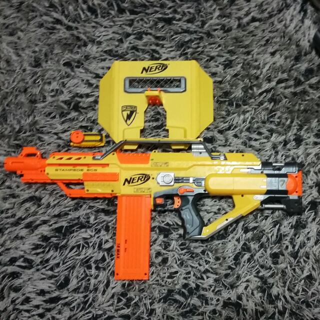 Stampede ECS+Shield+Recon Scope+18 Mag, Hobbies & Toys, Toys & Games on ...