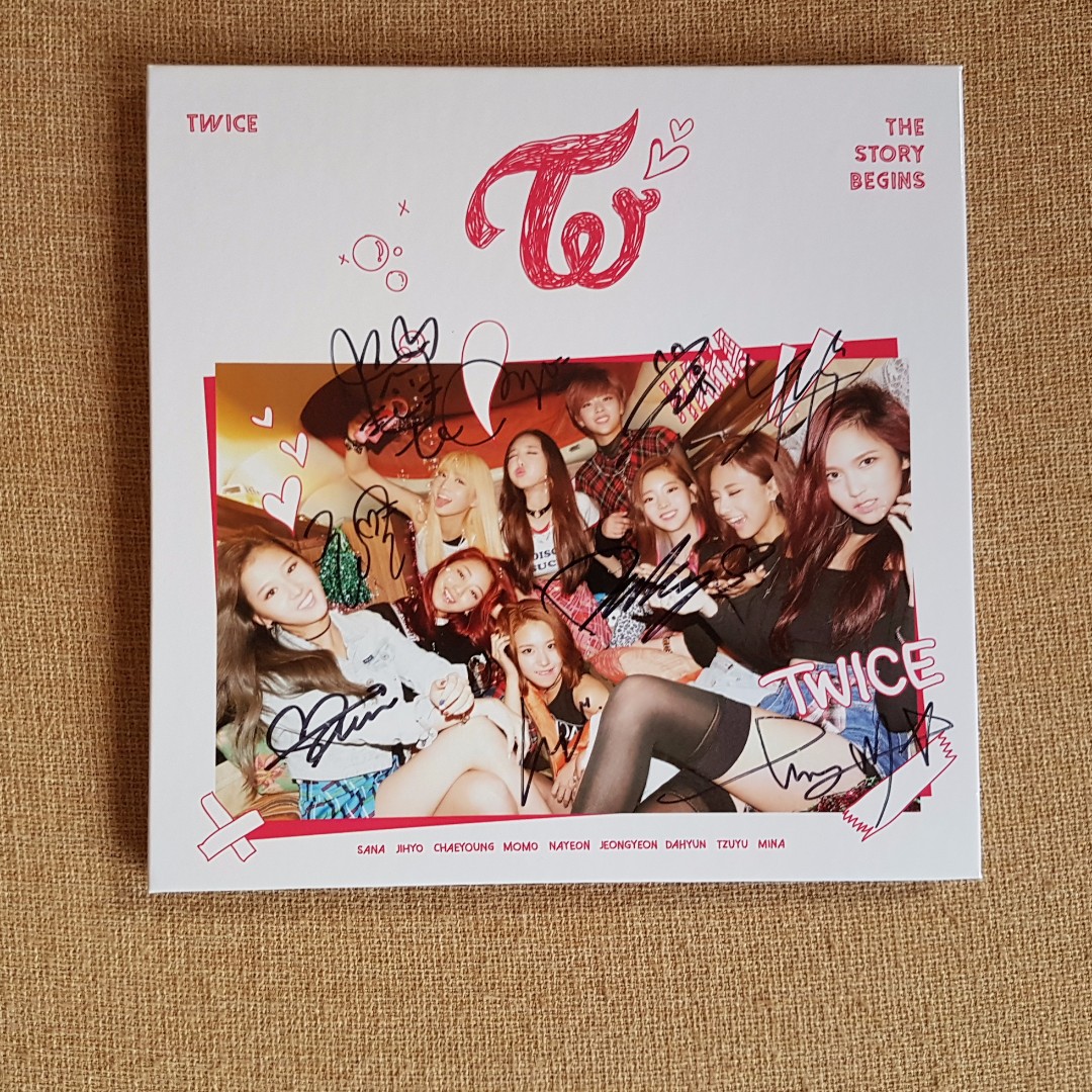 Twice jeonyeon signed bookmark between 1&2 talk that talk autograph ...