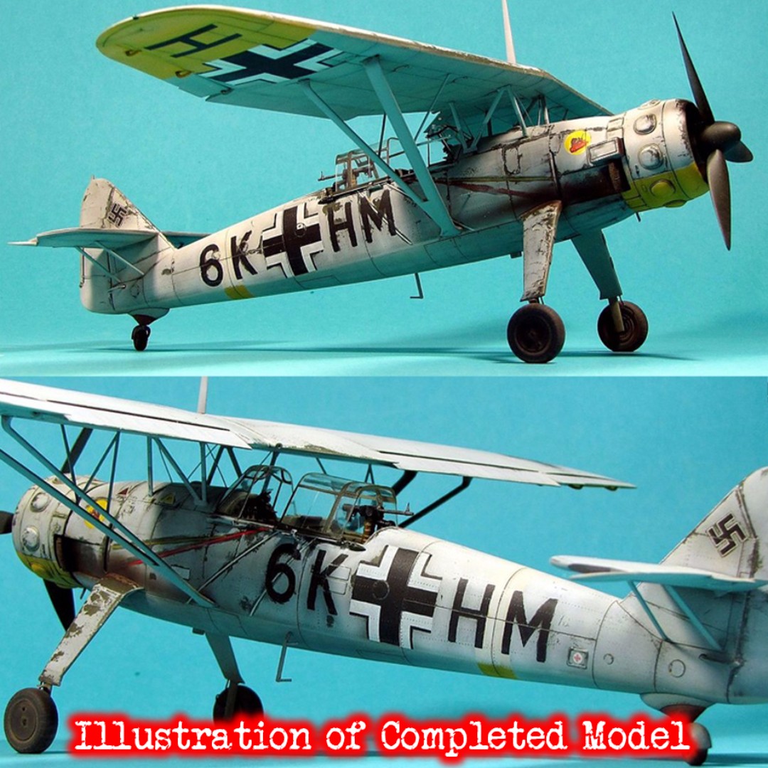 1/48 ICM Models Henschel Hs 126A-1 WWII German Reconnaissance Plane ...