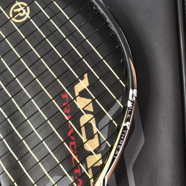 USED BADMINTON RACKET PRINCE TRIPLE THREAT, Sports Equipment, Sports ...