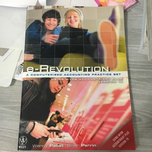 e-Revolution MYOB With Disc Version 19 Textbook, Books & Stationery ...