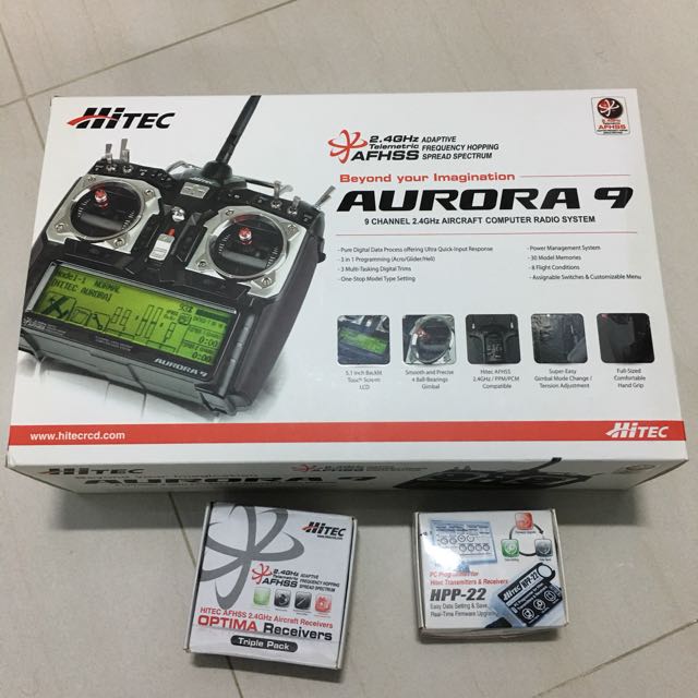 Hitec Aurora 9 Transmitter, Electronics, Others on Carousell