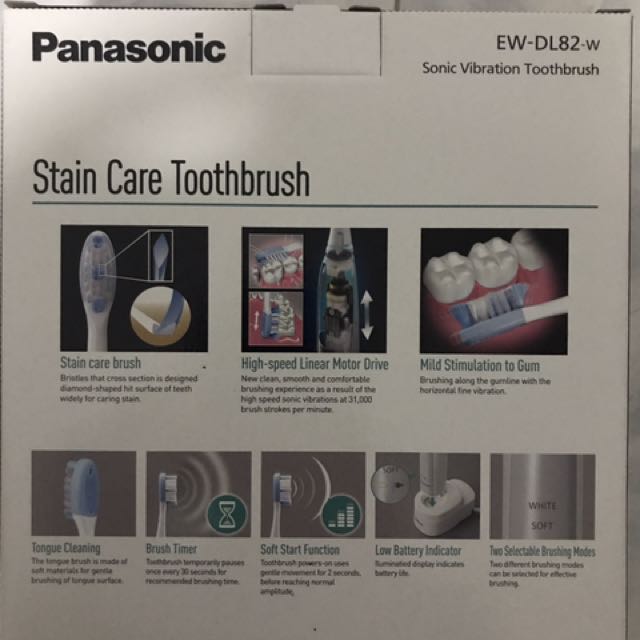 Panasonic Toothbrush EW-DL82-W, Furniture & Home Living, Bathroom ...