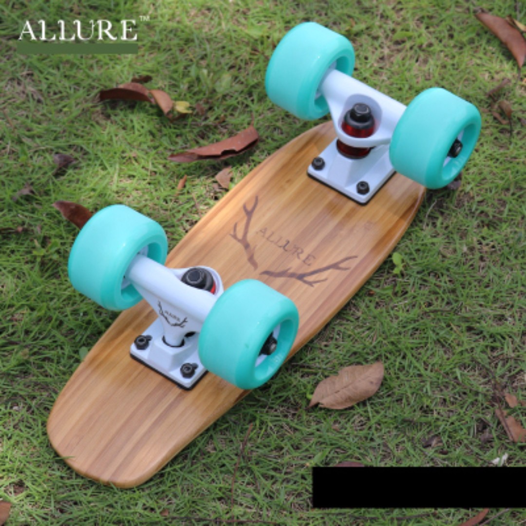 Premium CYAN Mini Penny Cruiser (Portable 40cm, Lightweight 1.7kg ...