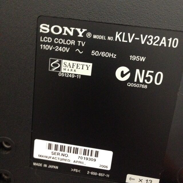 Sony Bravia 31 Inch Tv (2 At 50 Each), TV & Home Appliances, TV ...