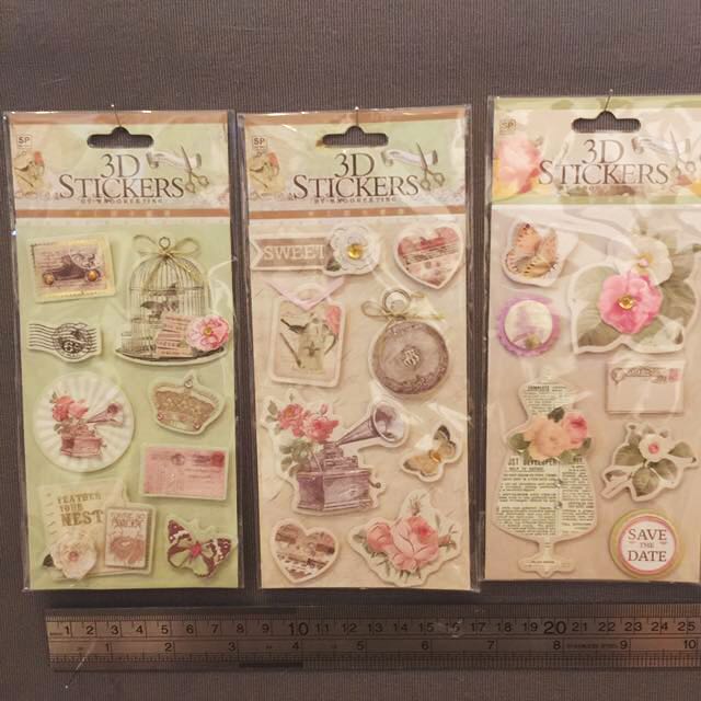 3D stickers, Hobbies & Toys, Stationery & Craft, Craft Supplies & Tools ...