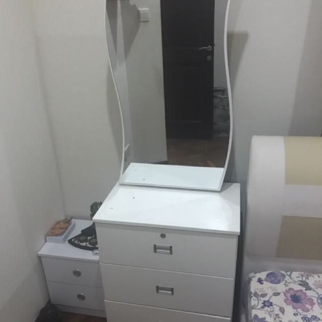 Dressing Table (white Color), Furniture & Home Living, Furniture ...